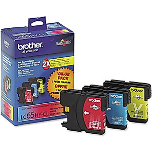 Brother 739224 Lc 65 Color Combination Ink Cartridges High Yield 3/Pack (Lc653pks)