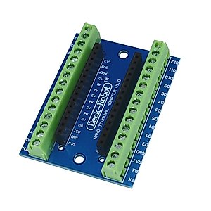 Aideepen 5pcs Nano V3.0 Expansion Board V3.0 Breakout Board Screw Terminal Adapter Shield Nano V3.0 AVR ATMEGA328P-AU Module