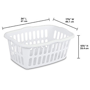 Sterilite Corp. 12459412 Rectangular Laundry Basket (colors may vary)