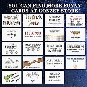 Cute Anniversary Card,Romantic Card,Funny Touch My Butt Love Cards,Naughty Card for Her BF GF