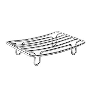 Cabilock 3 Pcs Stainless Steel Tray Sink Soap Holder Sink Tray Stainless Steel Soap Rack Drain Soap Rack Bathroom Shelf Soap Dish Holder Soap Dispenser Household