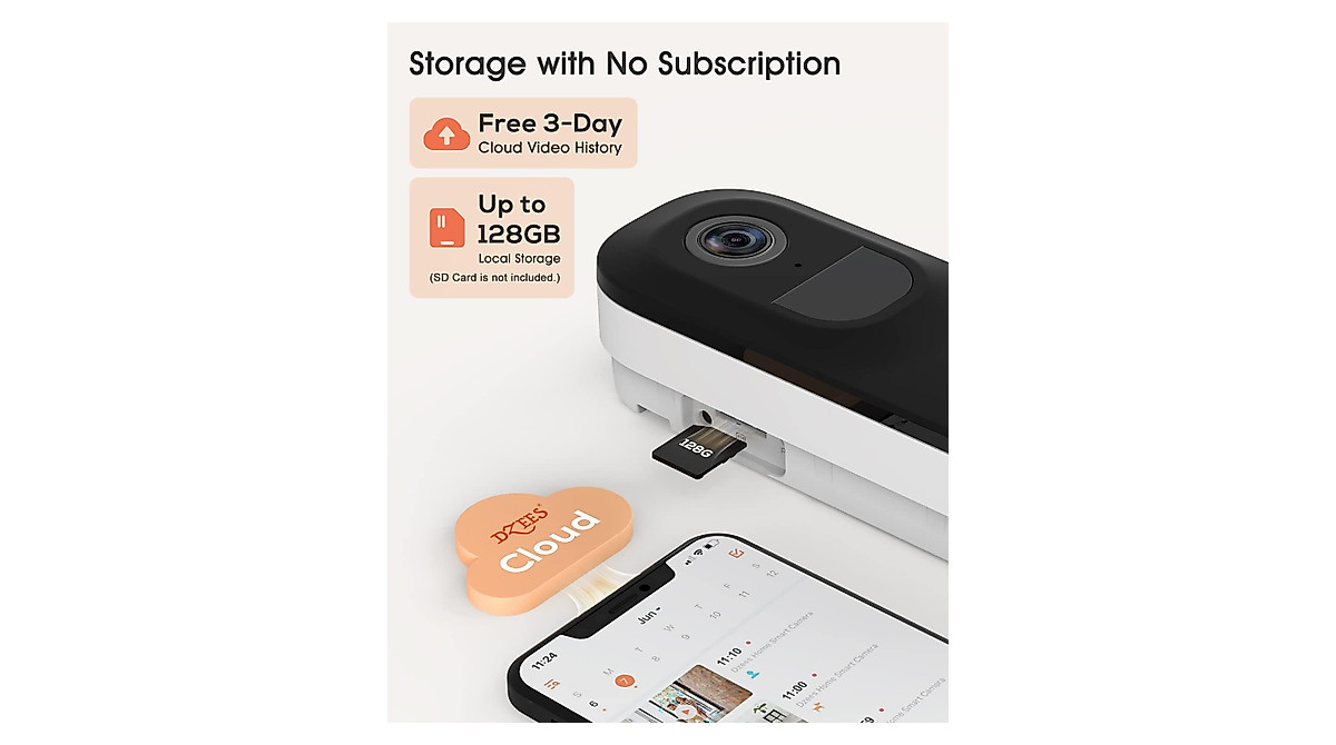 Dzees Wireless 2K Video Doorbell | Weatherproof Security Camera