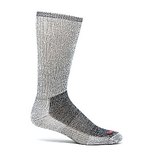 J.B. Field's 74% Merino Wool Hiker GX Socks for Men & Women, for Fall, Summer, for Hiking, Trekking & Outdoor 3-Pack, Made in Canada (Large (8-12 Shoe), Gray)