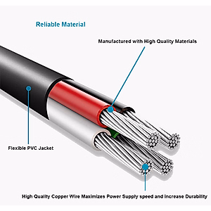 MaxLLTo 6ft Extra Long AC Power Replacement Adapter for Casio Keyboard CT-610, CT-615, CT-630, CT-636, CT-638, CT-640, CT-650, CT-657, CT-660, CT-656, CT-670, CT-770