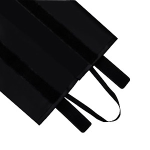 Sunolga 30 Inches Adjustable Twin Waterproof Door Draft Stopper, Right Angle Triangular Under Door Draft Noise Blocker for Bottom of Doors, Black