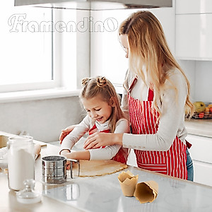 Framendino, Pack of 150 Tulip Shaped Baking Cups Brown Color Baking Cupcake Wrappers Grease Proof Muffin Paper Liners for Birthday Party Wedding Supply Decor