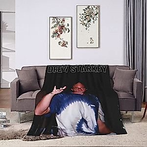 Drew Starkey Ultra-Soft Micro Fleece Throw Blanket Warm Comfortable Versatile Blanket for Sofa and Travel