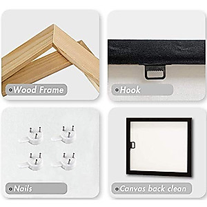 Merrleem Kids Canvas Wall Art Prints Colourful Animals Wall Decor Picture Painting for Baby Room Bedroom Nursery Decor (12"x12"x4pcs)