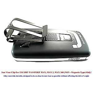 Sun Visor Clip / Mount for The Escort MAX MAX2 MAX360 & BEL GT-7 Radar Detectors