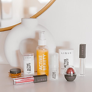 LIQUE Active Lip & Cheek Balm Makeup Stick, Lightweight & Hydrating, Sheer Color with Buildable Coverage, Natural-Looking, Dewy Finish, Vegan Formula, Resilient, 0.49 Oz.