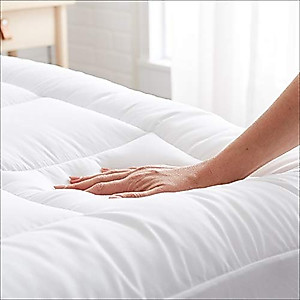 Amazon Basics Down-Alternative Mattress Topper Pad with Microfiber Shell - Twin