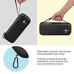 Opoway Stethoscope Case with Penlight for Nurses, Stethoscope Carrying Hard Case for 3M Littmann, Cardiology IV, MDF Stethoscopes - Extra Room for Nurse Accessories Essentials (Black with Pen Light)