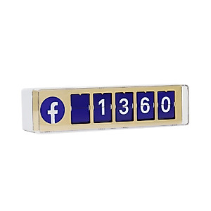 Smiirl - Facebook Follower Counter - Physical Device Connected to Your Business Social Networks in Real Time - Interactive Display - Awareness and Loyalty Booster - Wi-Fi & Hotspot - 5 Digits