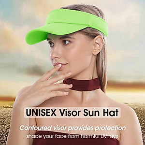 NTLWKR Sun Visor Hat Adjustable Velcro Outdoor Sports Cap for Men Women Adults