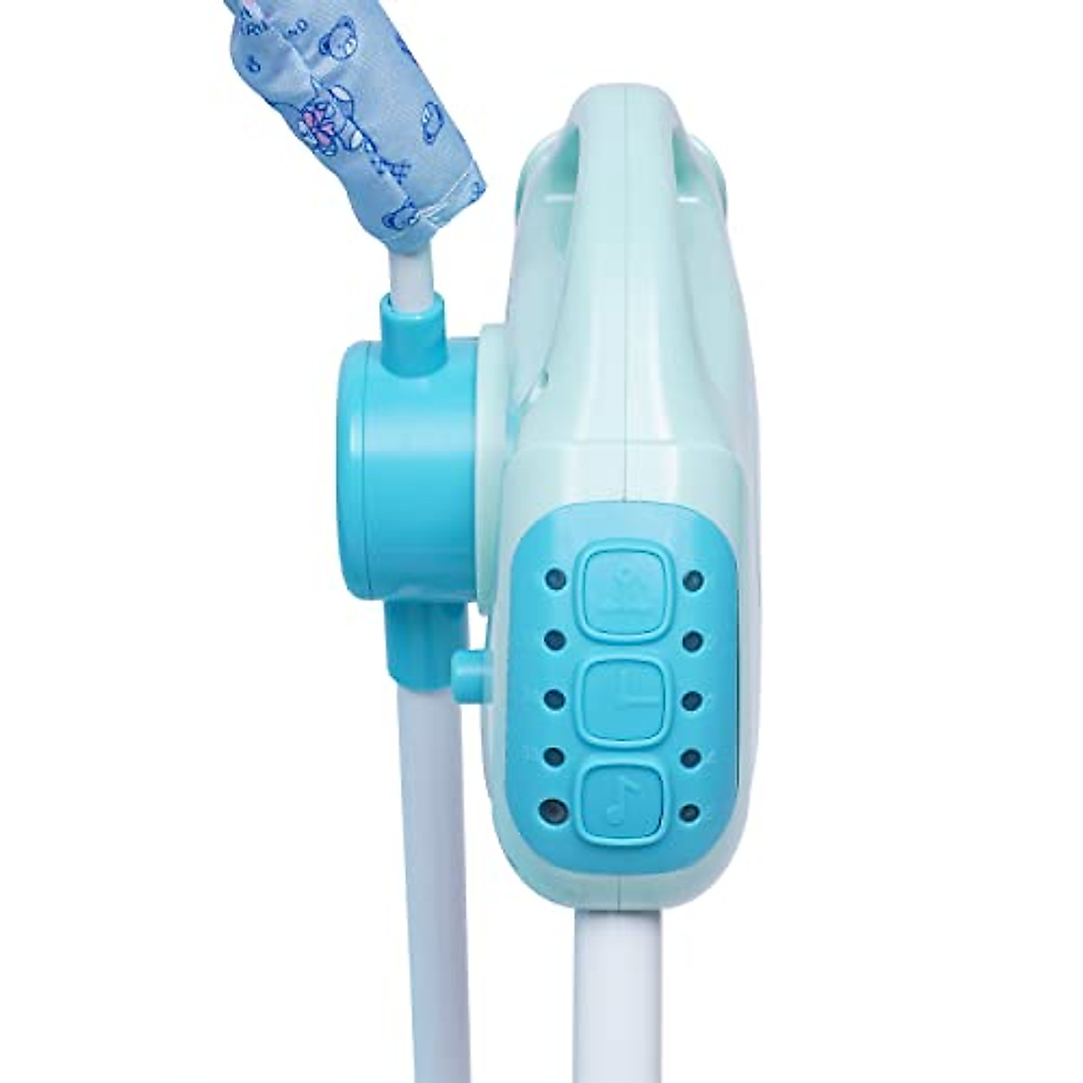 TFCFL Electric Baby Crib Cradle, 5-Speed Baby Bassinet Auto Rocking Chair Chair Bed with Remote Control Infant Musical Sleeping Basket for 0-18 Months Newborn Babies 25KG/55LBS Capacity (Blue)