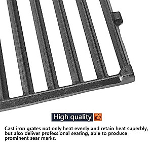 Hongso 19.5" Grill Grates 17.5" Flavorizer Bars for Weber Genesis 300 Series E-310 E-320 E-330 EP-310 EP-320 EP-330 S-310 S-330 Gas Grill (2011-2016 with Front Control Knobs) 7524 7621