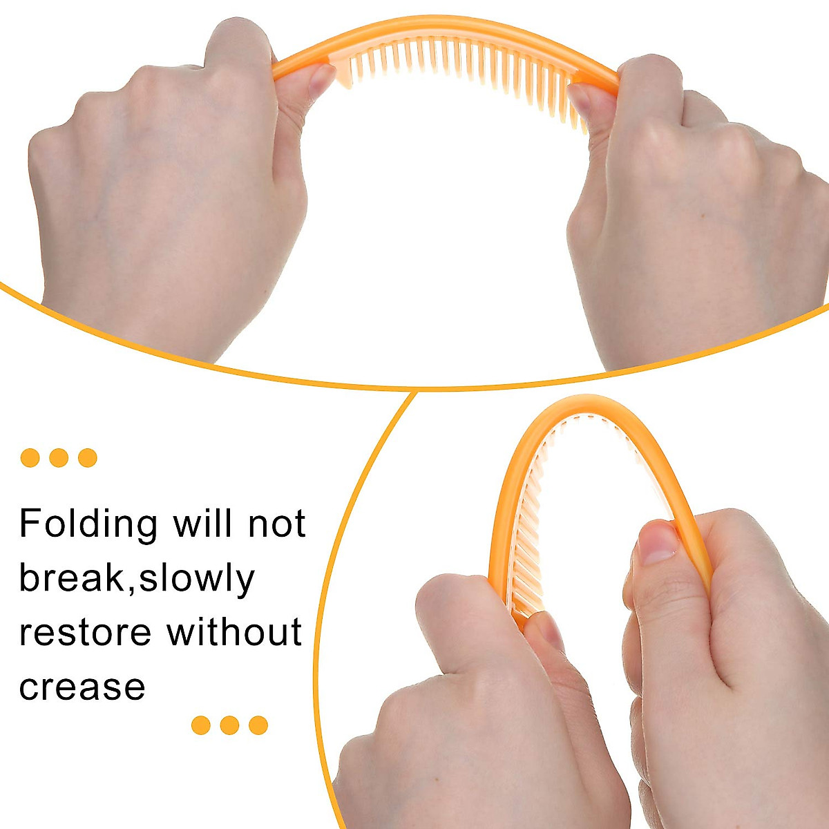 15Pcs Comb With Handle Colorful Styling Handle Comb Set Plastic Round Long Handle Comb Fine Dressing Unbreakable Detangling Hair Comb for Women Toddler, 8 Inch