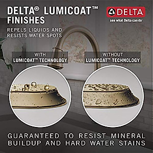 Delta Faucet Emmeline Gold Kitchen Faucet, Kitchen Faucets with Pull Down Sprayer, Kitchen Sink Faucet, Gold Faucet for Kitchen Sink with Magnetic Docking, Lumicoat Champagne Bronze 9182-CZ-PR-DST