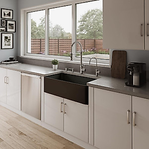 ALFI brand ABF3618-BM Kitchen Sink, Black Matte