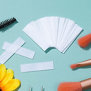 1000 Pieces Eyebrows Wax Strips Lip Waxing Strips Disposable Facial Waxing Strips Non-Woven Eyebrow Wax Strips Hair Removal Epilating Waxing Strips for Women Girls Men Eyebrow Face Lip Arms(1000)