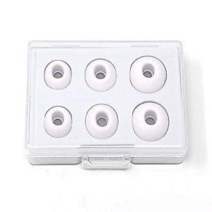 Zotech Replacement 3 Pairs Memory Foam & Silicone Ear Tips for Apple Airpods Pro White 1st & 2nd Gen (S/M/L)