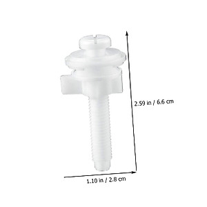 4pcs Toilet Screw Toilet Seat Accessory Toilet Seat Lid Fixing Screw Toilet Seat Cover Fixing Screw Toilet Seat Lid Screw Replacement Toilet Cover Screw Replacement