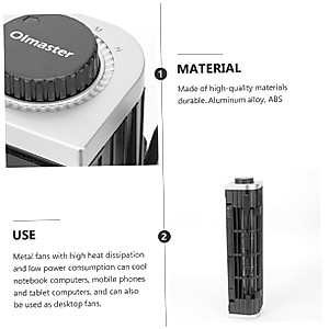 Mikikit Cold Fan Desk Fan Laptop Stands Laptop Cooler USB Powered Fan Laptop Stand for Lap Portable Laptop Stand Desktop Fan Notebook Cooler Large Air Volume Heat Sink Cooling Base Bracket