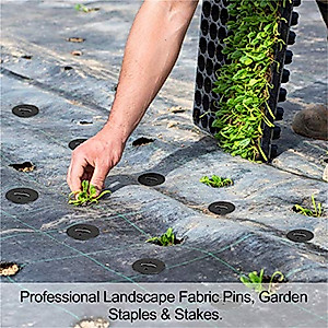 Garden Stakes, Ground Anchors, Pegs Galvanized Staples Securing Pins Spikes for Lawn Farm Sod Landscape 25 PCS