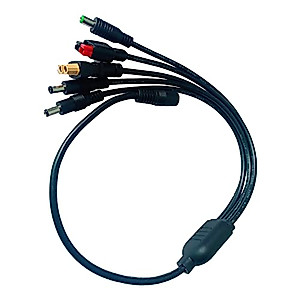 Universal DC7909 to Anderson, XT60, DC8mm, DC3.5mm, DC5.5*2.1mm Adapter, Solar Panel Connectors Socket, Solar Charge Cable Kit for 50W to 200W Portable Solar Generator (7909 to 5cable kit)