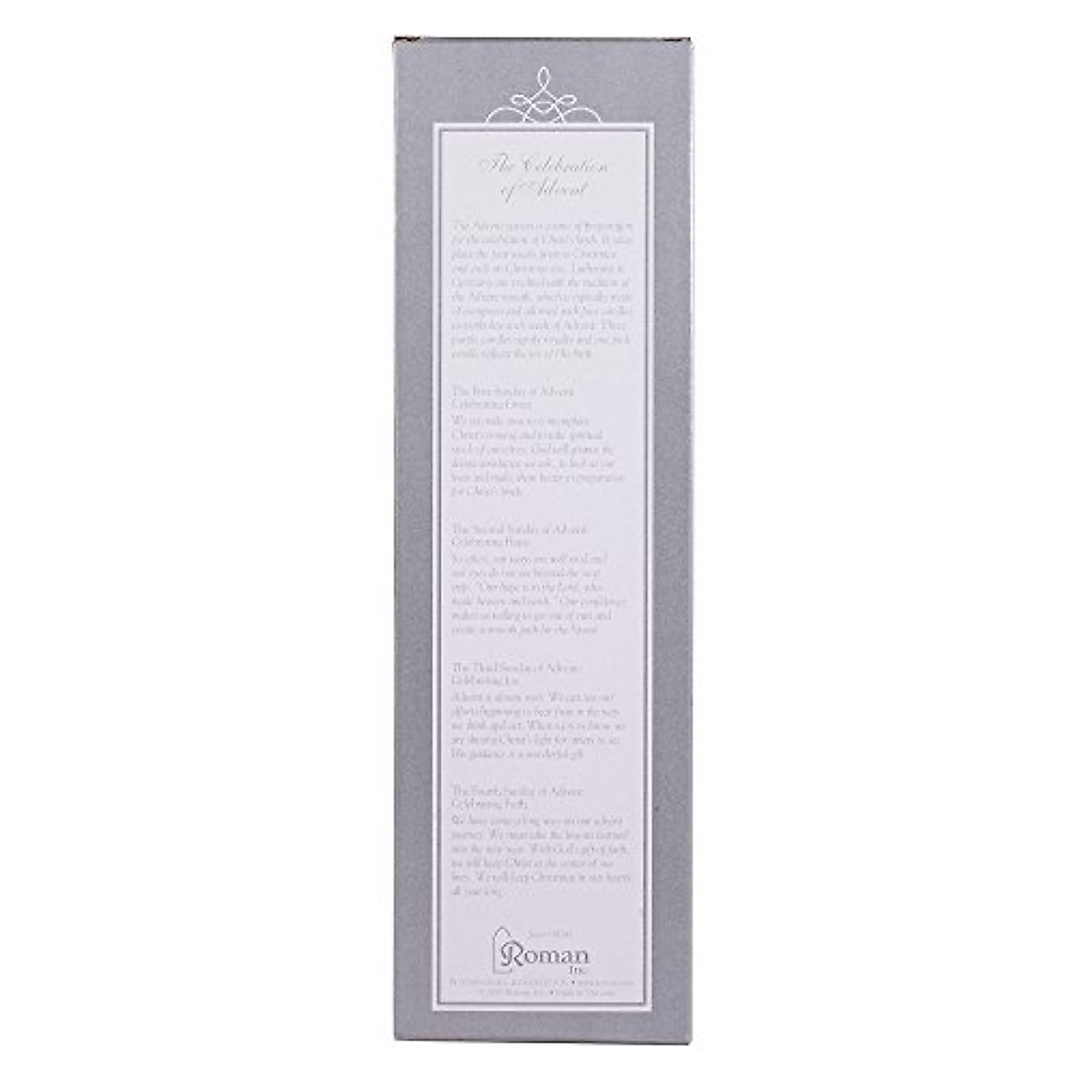 3 Purple and 1 Pink Advent Taper 10 Inch Candles Set of 4 in Giftbox