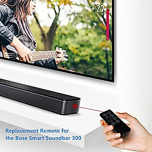 New Remote Control Replacement for 843299-1100 Bose Smart Soundbar 300 - with Battery