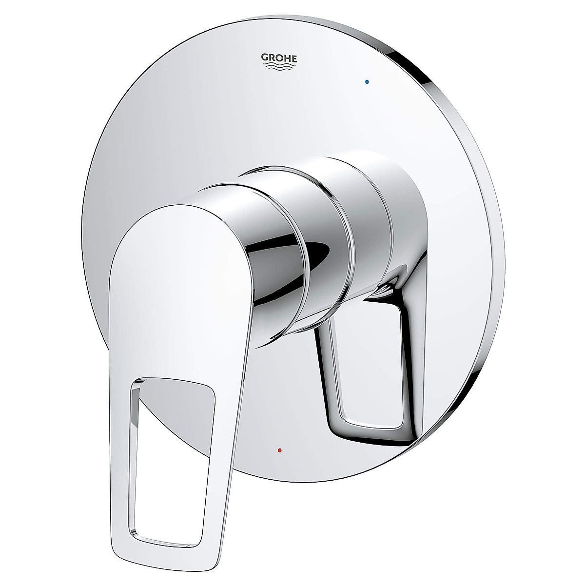 GROHE 19595001 Bauloop Pressure Balance Valve Trim with Cartridge, Starlight Chrome