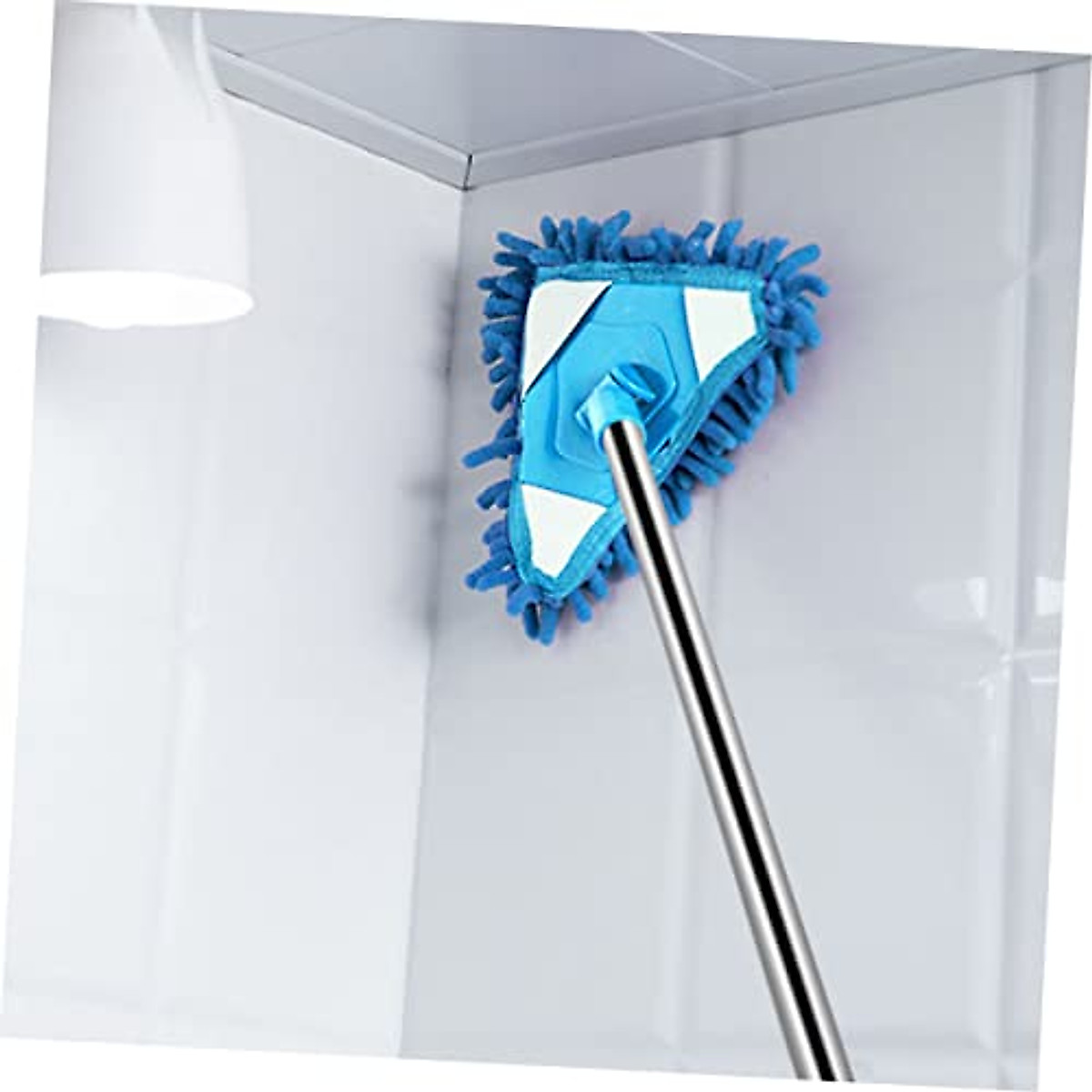 Healvian 1pc Telescopic Triangular Mop Car Wash Brush Tile Scrubber Cleaning Mop Wooden Floor Cleaner Floor Scrubbers Household Cleaner Home Telescopic Mop Household Supplies Tub