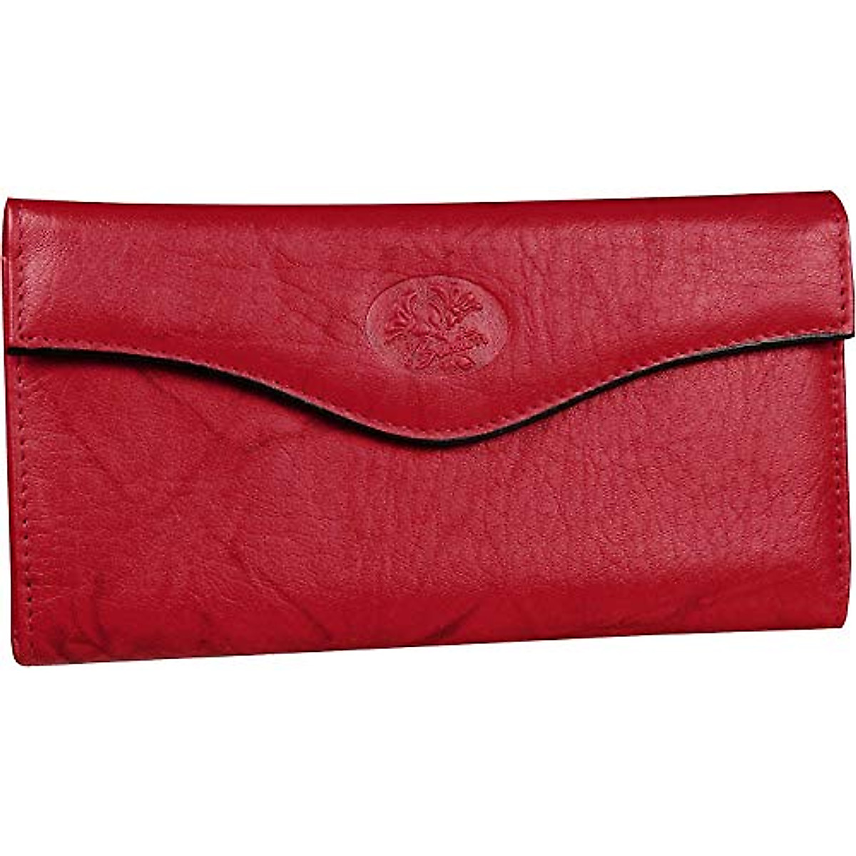 Buxton RFID Organizer Clutch Wallet One Size Red
