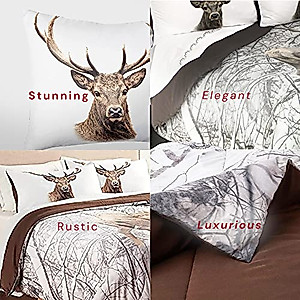 Safdie 60417.3DQ.02 Full/Queen Deer in Snowy Forest Comforter Set