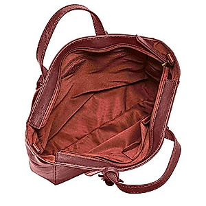 Fossil Women's Camilla Leather Convertible Backpack Purse Handbag, Henna (Model: ZB7517227)