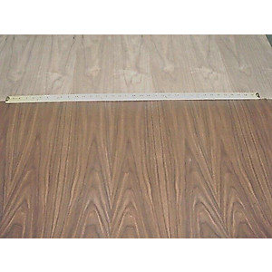 Walnut Wood Veneer 48" x 96" with Dark Brown Paper Backer 4' x 8' x 1/40" Thick