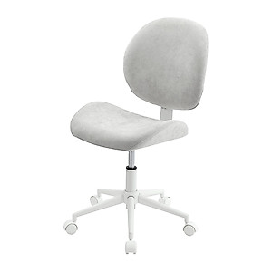 Realspace® Brigsley Fabric Low-Back Task Chair, Gray/White