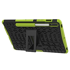 DWaybox Tablet Case for Samsung Galaxy Tab S9 FE SM-X510/X516B 10.9 inch Released 2023, 2in1 Dual Layer Combo Rugged Heavy Duty Shockproof Protective Cover with Kickstand -Green