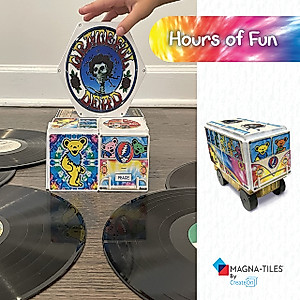 CreateOn Magna-Tiles Grateful Dead Music Collection Magnetic Tiles, Magnetic Kids’ Building Toys, Educational STEM Toys for Ages 3+, 15 Pieces