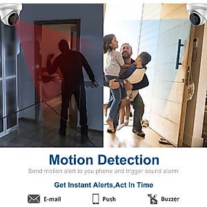 4K 8MP PoE IP Outdoor Vandal Proof Dome Camera for Existing System, 2.8mm Wide Angle, 65ft Night Vision, H.265, ONLY Compatible with Hik Vision Uniview NVR, NDAA Compliant