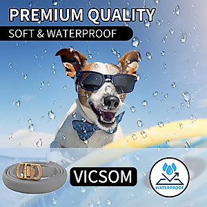 4 Pack Flea Collar for Dogs, Dog Flea and Tick Collar 32 Months Flea and Tick Treatment for Dog, Waterproof Adjustable Dog Flea and Tick Prevention Collar for Small Medium Large Dog Puppy, Black Grey