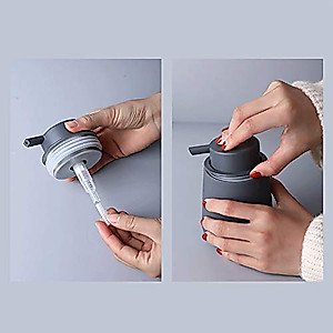 Refillable Liquid Hand Soap Dispenser Decorative Ceramic Refillable Liquid Soap Dispenser Pump Bottle for Bathroom, Kitchen Sink - Holds Hand Soap, Dish Soap. Ceramics Foam soap Dispenser Pump Bottle