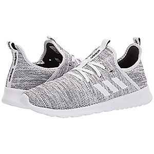adidas Women's Cloudfoam Pure Running Shoe, White/White/Black, 5