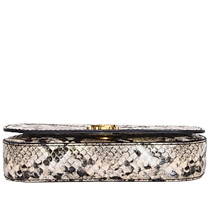 GUESS Nell Micro Mini Flap, Natural Python