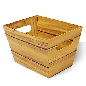 wald imports - Wooden Decorative Organizer Bins - Closet Organizers And Storage Storage Containers - Storage Bins - Tote Bins For Organization for Storage & Laundry Room Organization