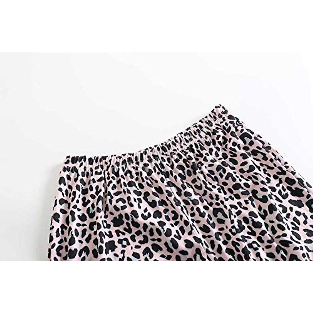 HONG HUI Women's Capri Pajama Sets Plus Size Stylish Print SleepWear with Pocket Black