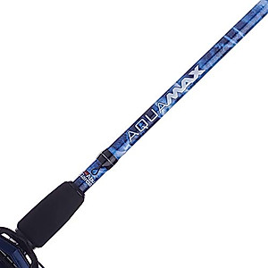 Abu Garcia Aqua Max Low Profile Baitcast Reel and Fishing Rod Combo Multi, LP - 7' - Medium Heavy - 1pc