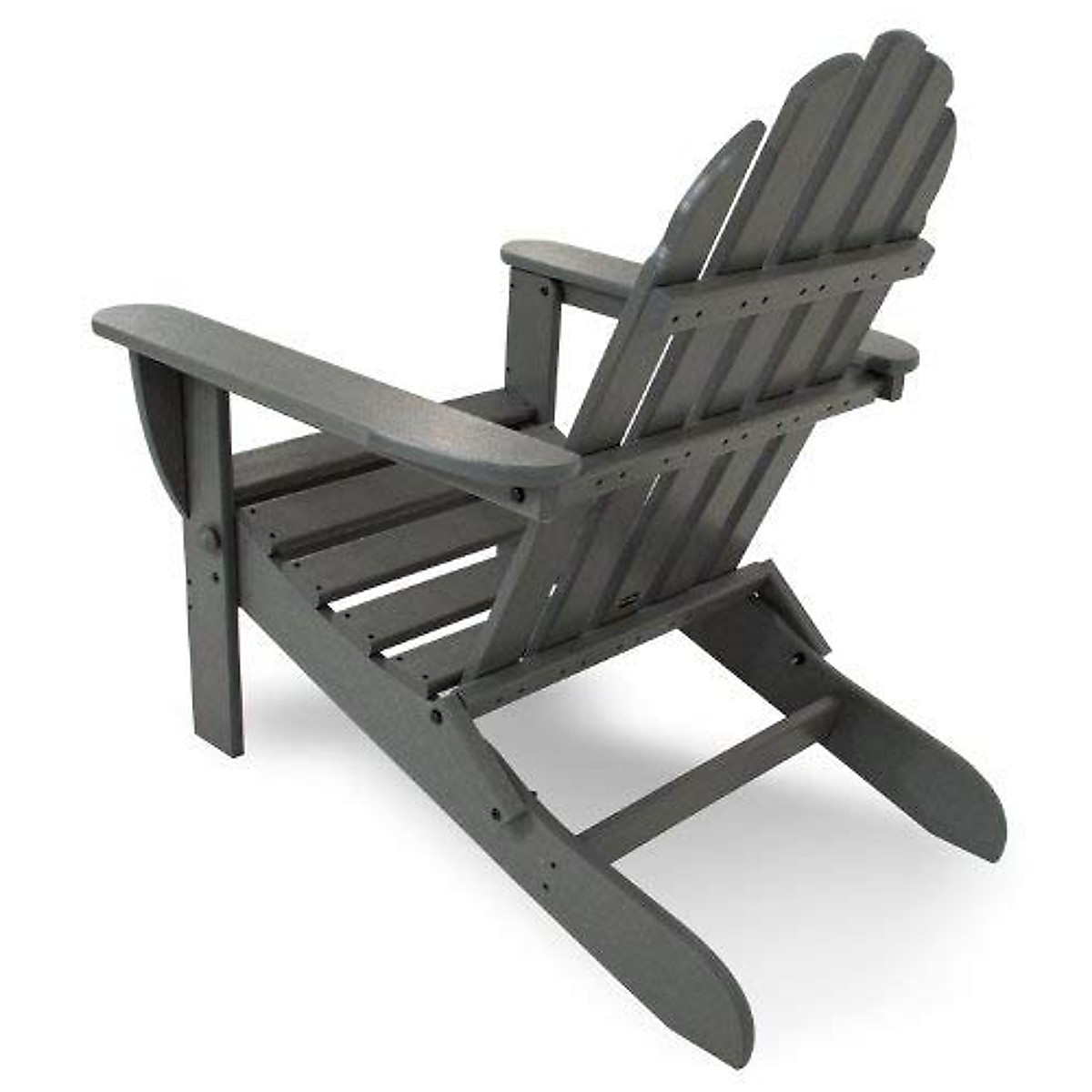 POLYWOOD AD5030GY Classic Folding Adirondack, Slate Grey
