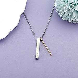 Haoze Friend Gifts for Women Thick and Thin Friendship Necklace Gift Sentimental Thank You Gifts for Sister BFF Jewelry (Thick and Thin)